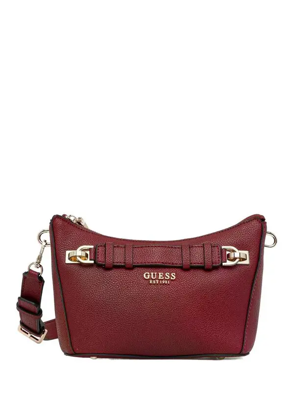 Guess Logo-appliqué Shoulder Bag - Red