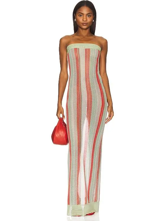 FAIT PAR FOUTCH Elizabeth Dress - Candy Stripe