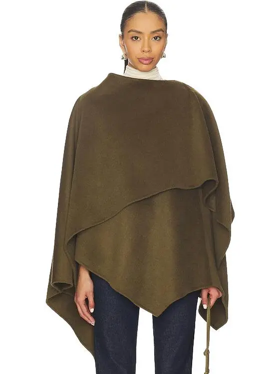L'academie By Marianna Kye Wool Cape - Olive
