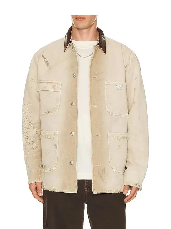 MISBHV Marfa Twill Work Jacket - Dusted White