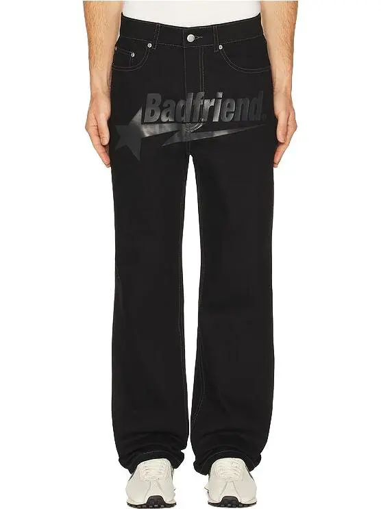BADFRIEND Star Pant - Black & Charcoal