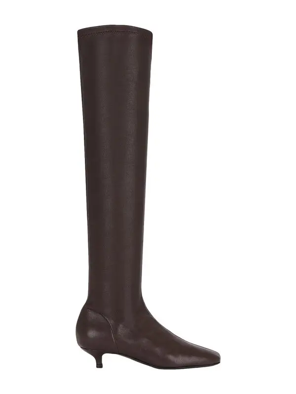 TOTEME Day Nappa Knee High Boots - Brown