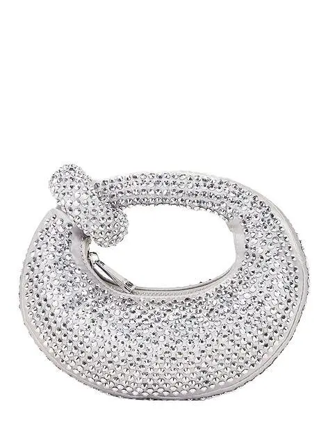 Jw Pei Abacus Artificial Crystal Mini Bag - Silver