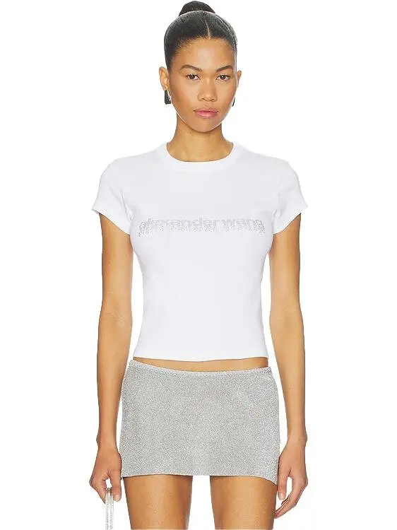 Alexander Wang Baby Tee With Graphic - White