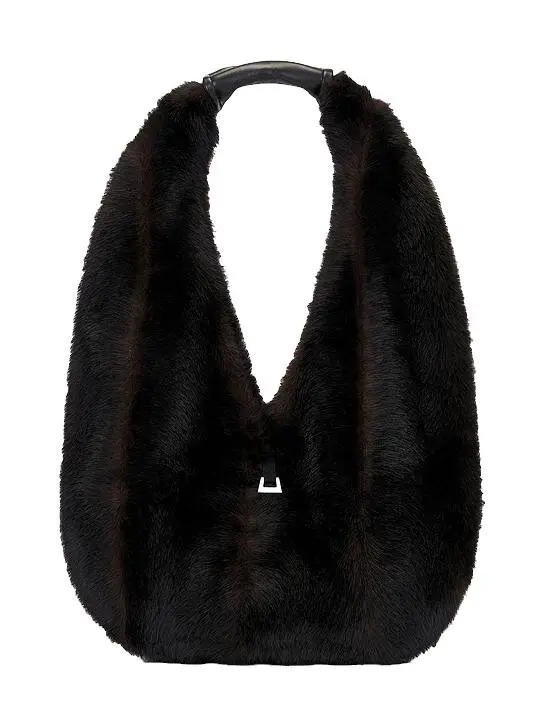 Apparis Colette Shaved Mink Fur Bag - Noir Multi