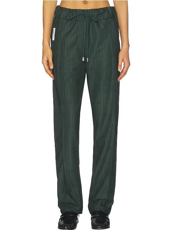 Gcds Triacetate Pinstripe Jogger - Forest