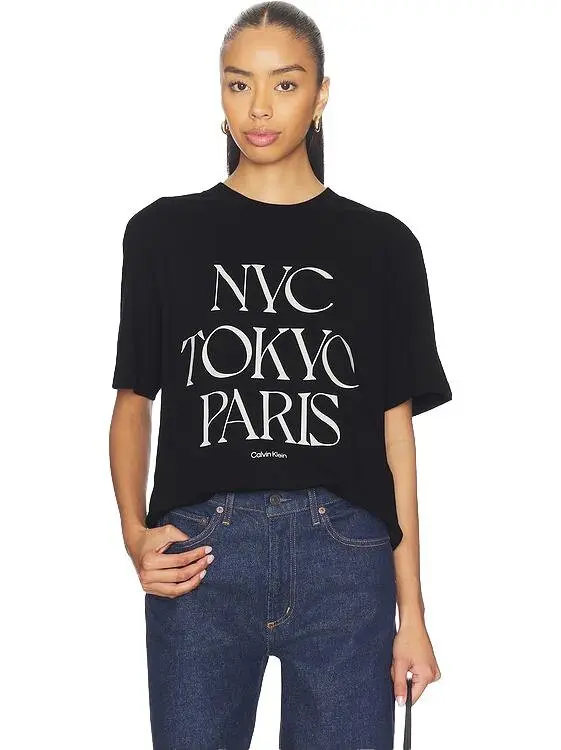 Calvin Klein Flagship City Tee - Black