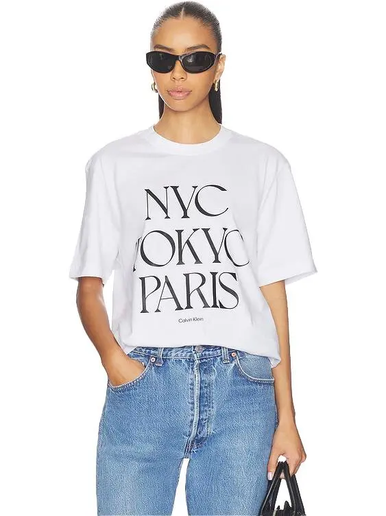 Calvin Klein Flagship City Tee - Brilliant White