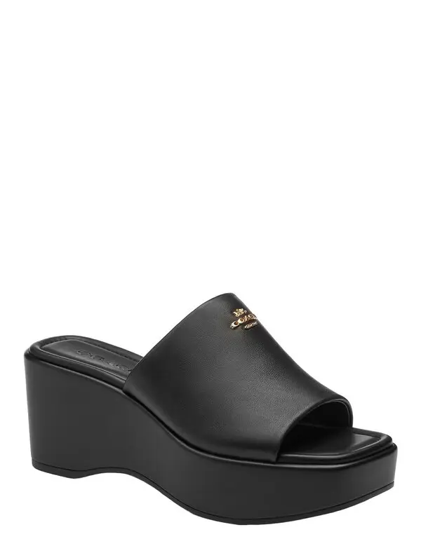 COACH OUTLET Phoebe Platform Sandal - Black