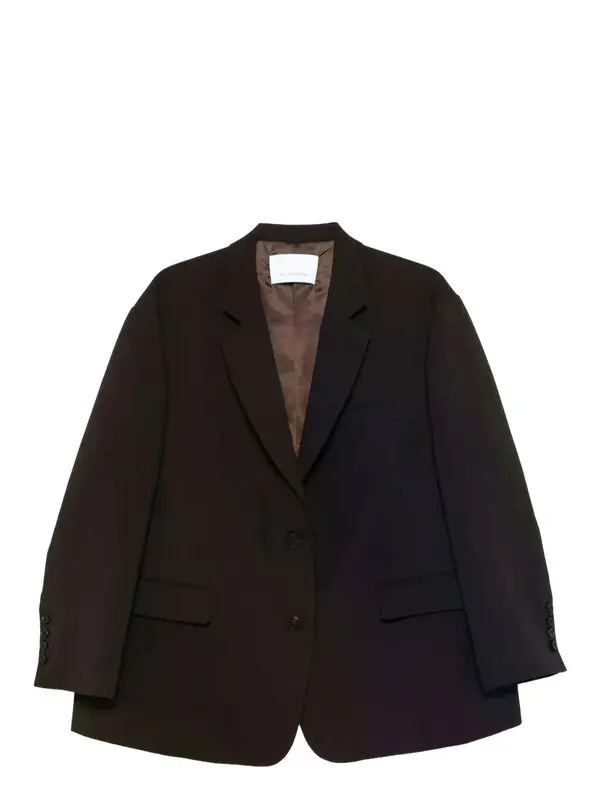 THE FRANKIE SHOP Bea Single-breasted Blazer - Brown