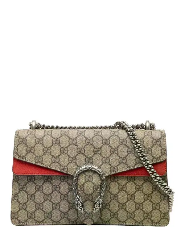 Gucci Gg Supreme Dionysus Shoulder Bag - Brown