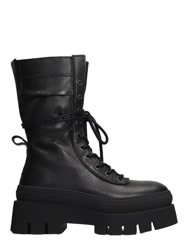 SUMMERY COPENHAGEN Cph 691 Combat Boots - Black