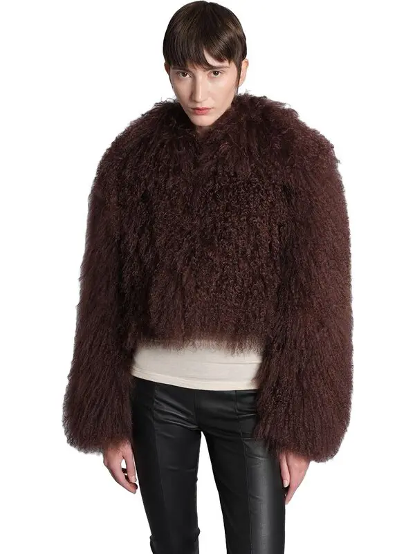 SALVATORE SANTORO Fur & Shearling Jacket - Brown
