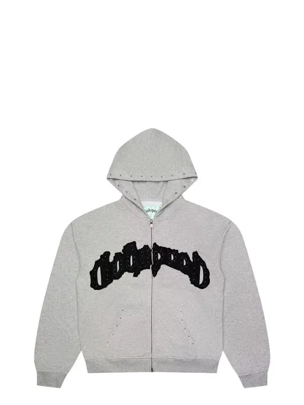 GODSPEED Symmetric Studded Hoodie - Grey