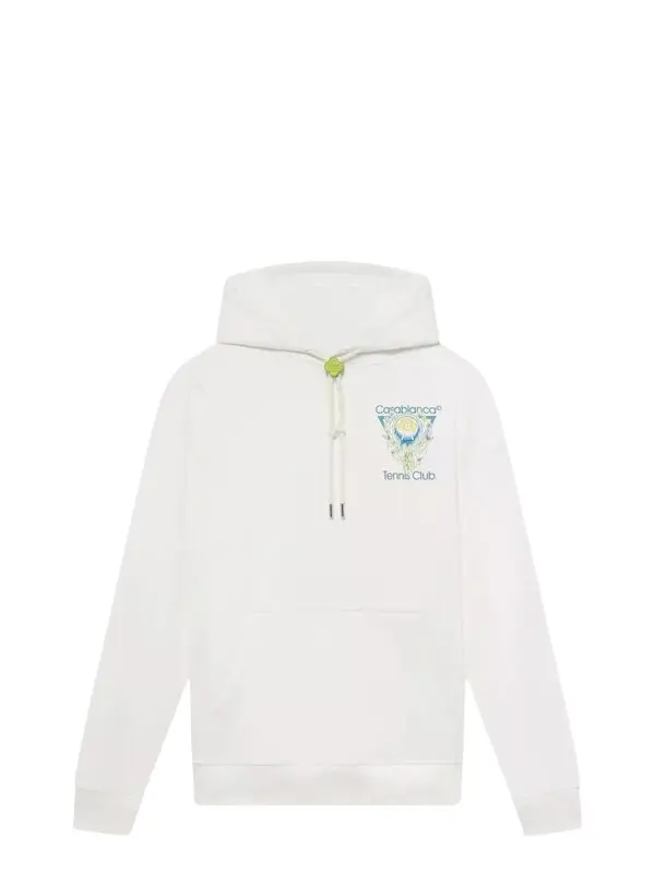 Casablanca L'arche De Tennis Hoodie - White