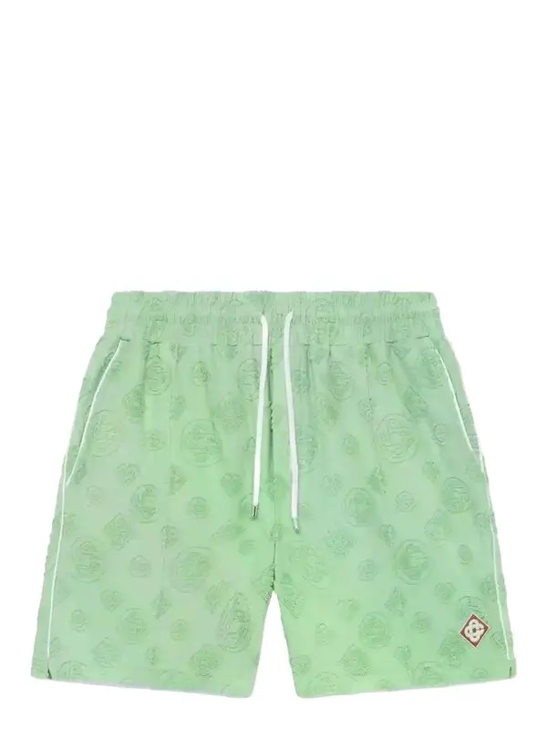 Casablanca Monogram-pattern Track Shorts - Green