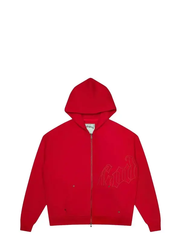 GODSPEED Logo Zip Hoodie - Red