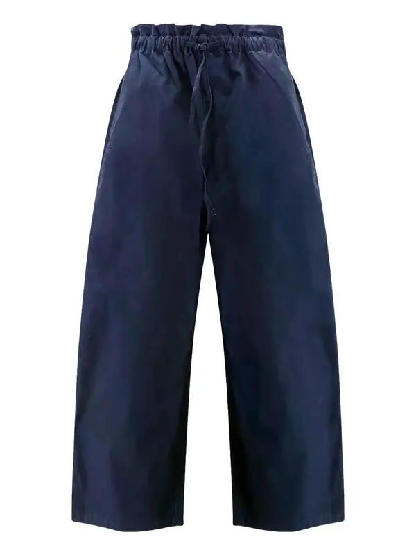Polo Ralph Lauren Drawstring Waist Palazzo Pants - Blue