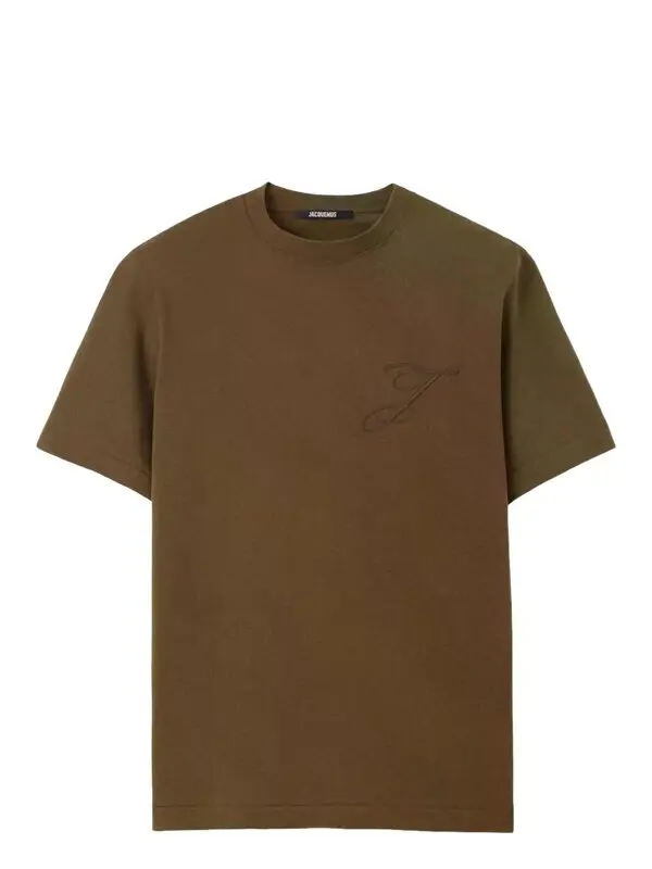 Jacquemus Logo-embroidered T-shirt - Green
