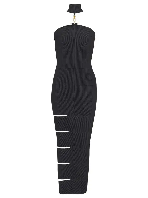 Balmain Strapless Tube Dress - Black