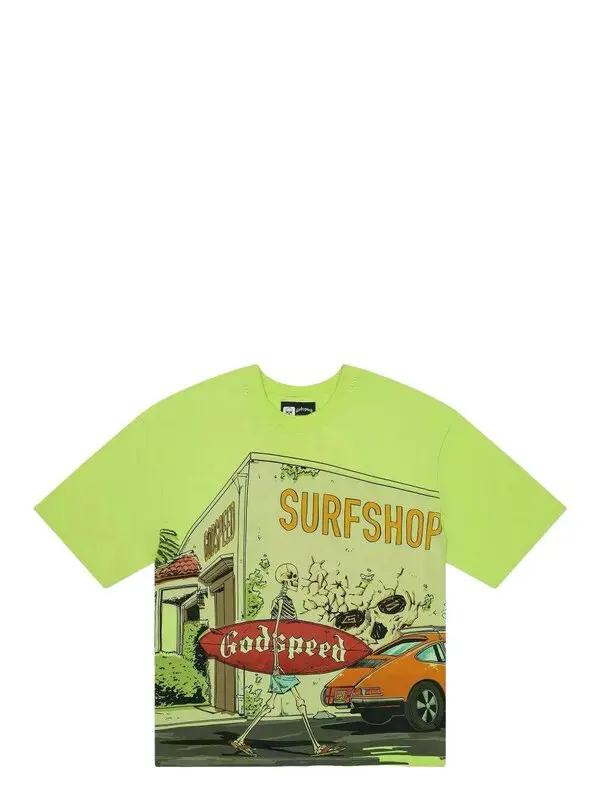GODSPEED Surf Shop Graphic T-shirt - Green
