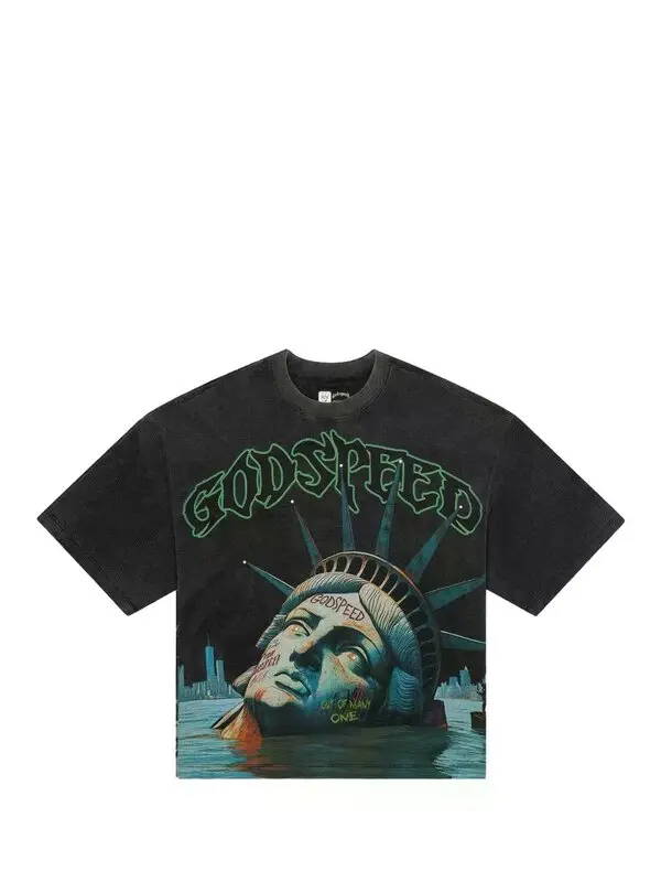 GODSPEED Sunken Liberty Printed T-shirt - Grey