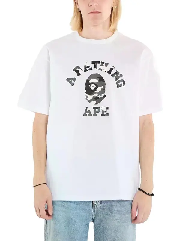 A BATHING APE City Camo College Short-sleeve T-shirt - White