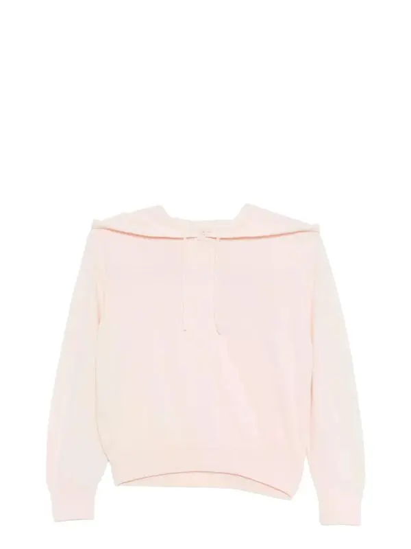 TEDDY CASHMERE Logo-embroidered Hoodie - Pink