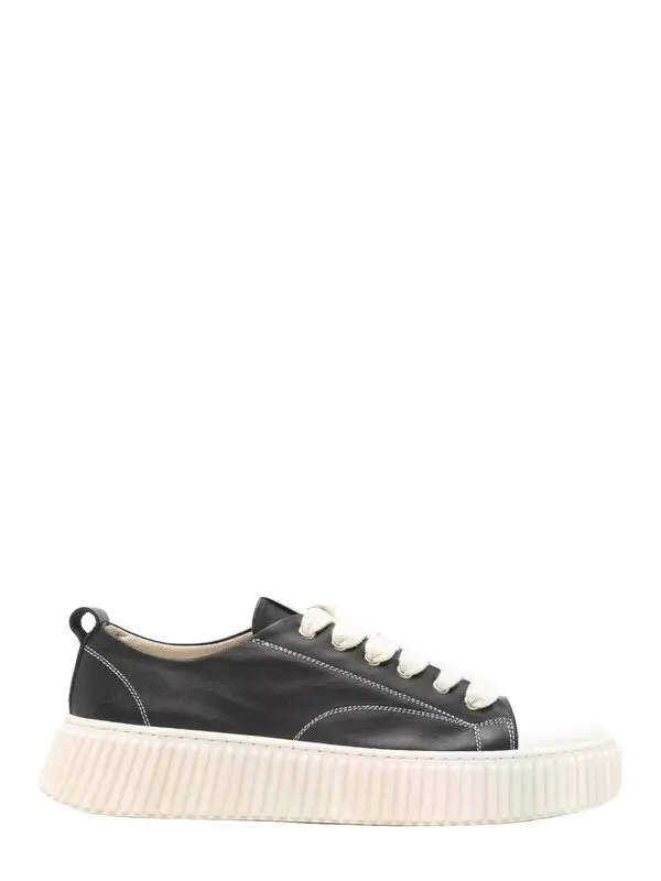 RHUN Contrast-stitching Sneakers - Black