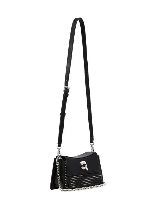 Karl Lagerfeld Logo-appliqué Shoulder Bag - Black