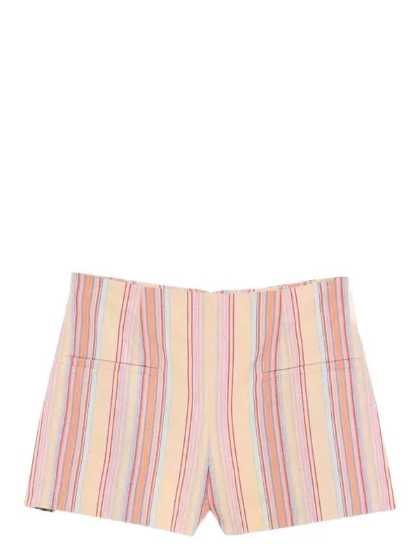 Faithfull The Brand Striped Pocket Shorts - Neutrals