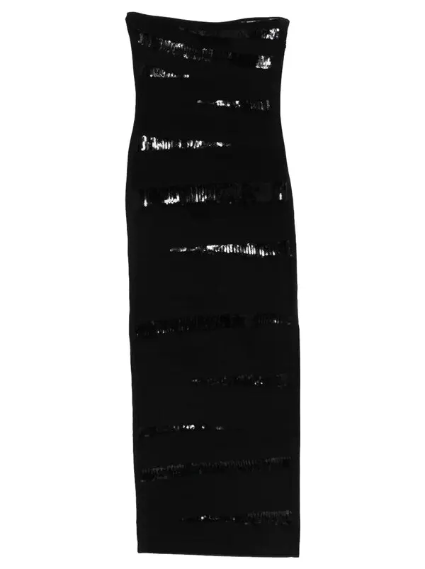 Herve Leger Chiara Gown Sequin-embellished Midi Dress - Black