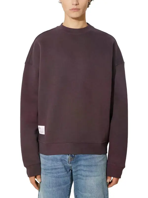 Alpha Industries Logo Crew-neck Sweater - Purple