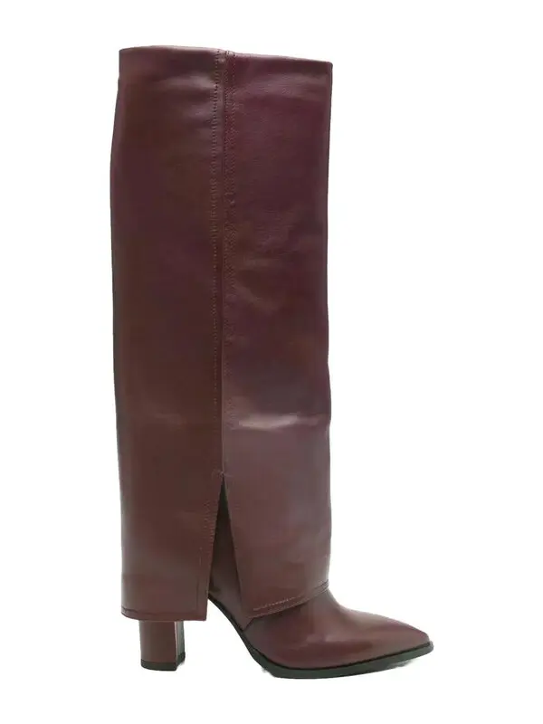 GISEL MOIRE Teddy Boots - Red