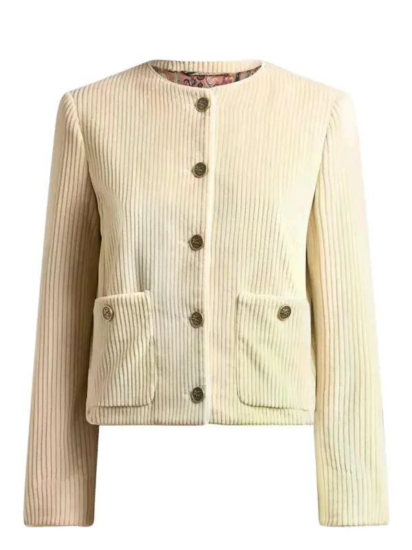 Etro Button Corduroy Jacket - Neutrals