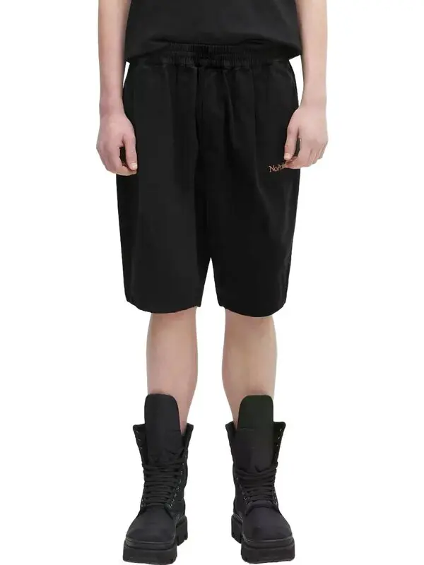 Aries Logo Track Shorts - Black