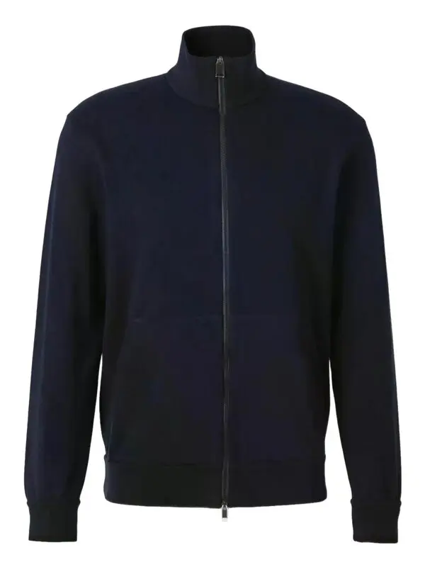 Brioni Round-neck Zip Sweater - Blue