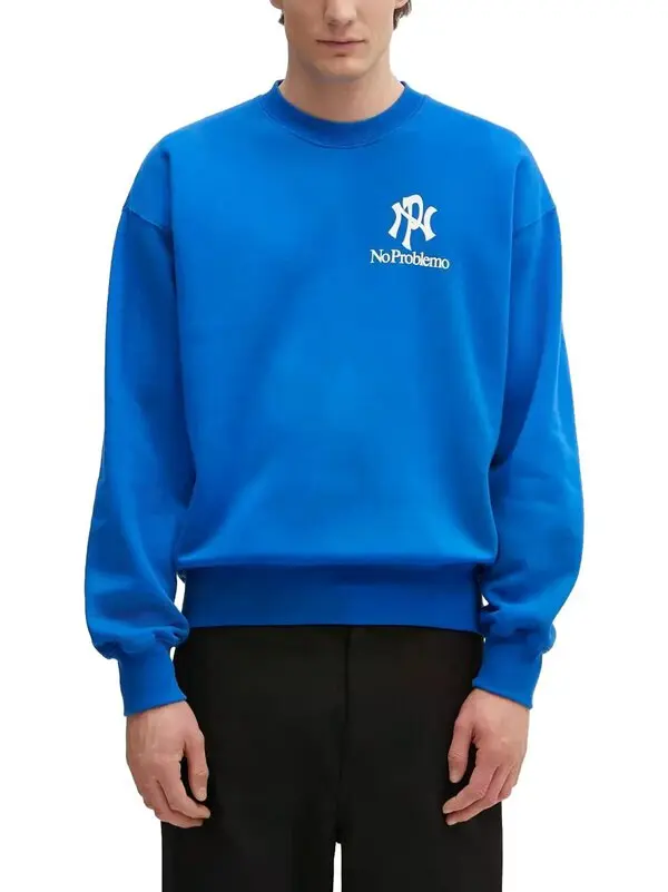 Aries Logo Sweatshirt - Blue