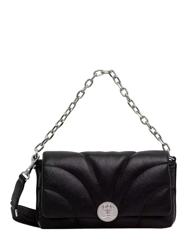 JOOP! Quilted Cross-body Bag With Chain Strap - Black