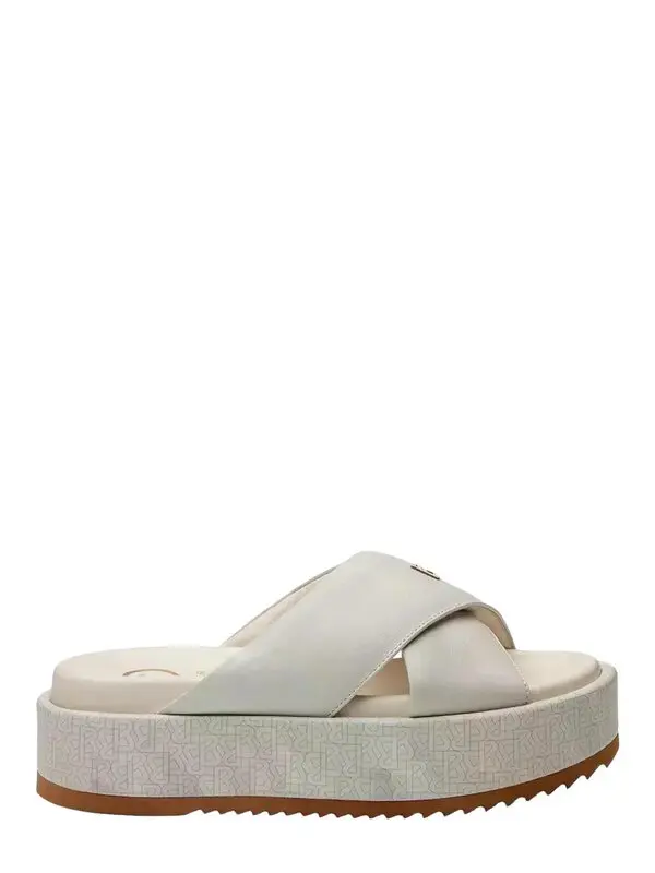 Bogner Crossover Platform Heeled Sandals - Neutrals