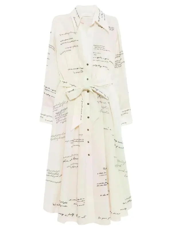 Zimmermann Dream Shirt Dress - Neutrals