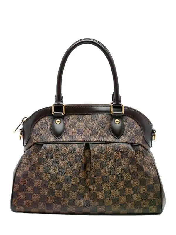 LOUIS VUITTON 2009 Damier Ebene Trevi Pm Satchel - Brown