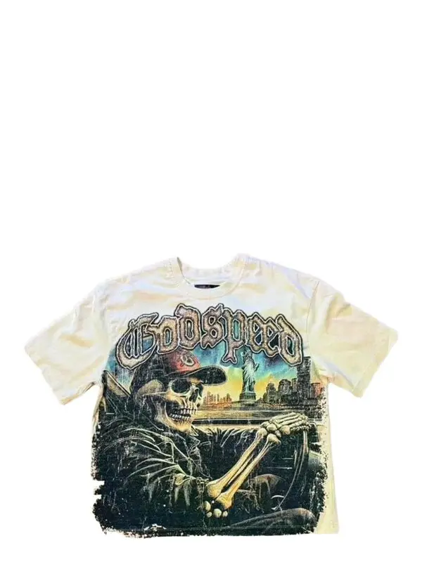 GODSPEED Sightseeing Graphic Print T-shirt - White