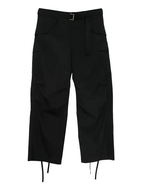 Sacai Belted Cargo Pants - Black