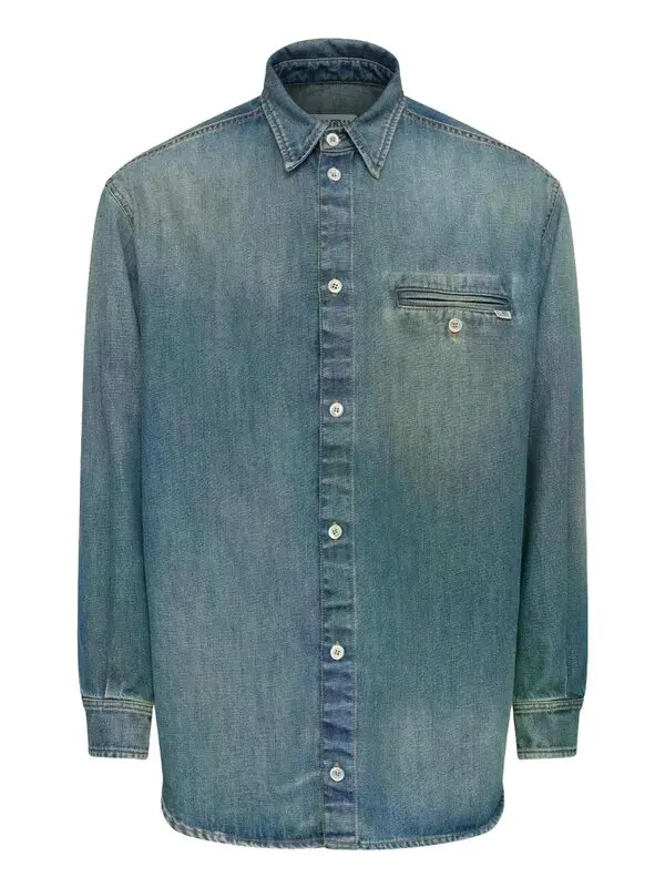MAISON MARGIELA Long-sleeve Shirt - Blue