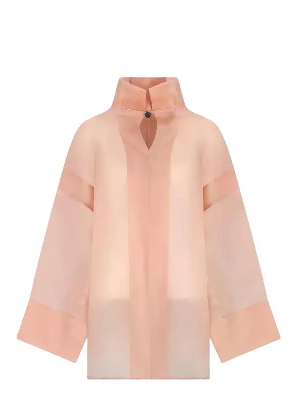 DI STAVNITSER Sumi High-neck Blouse - Pink