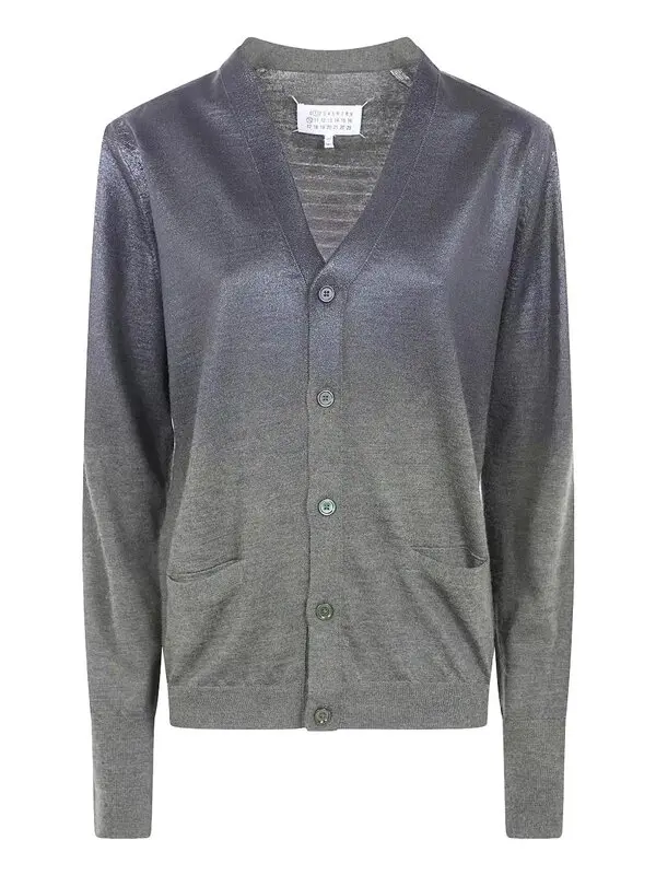 MAISON MARGIELA Ombre Button Cardigan - Grey