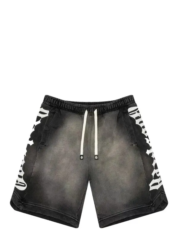 GODSPEED Courtside Print Shorts - Black