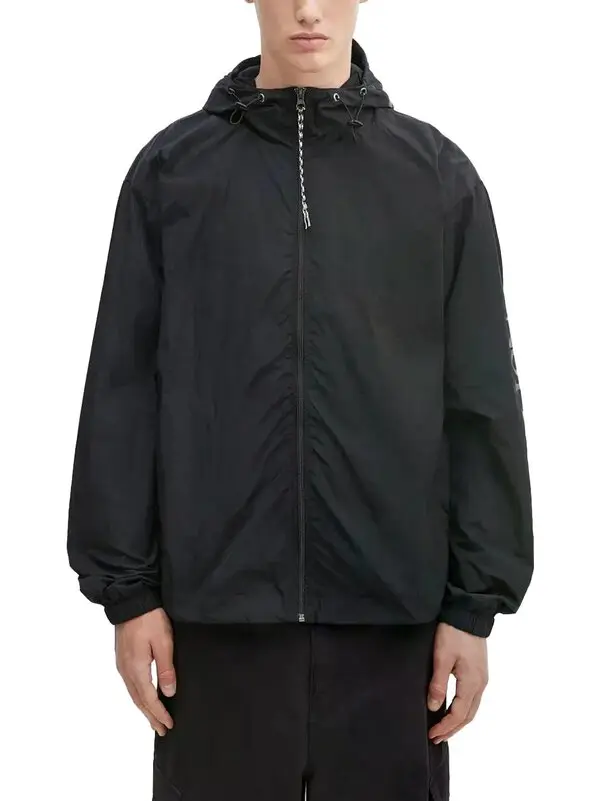 Aries Hooded Zip Jacket - Black