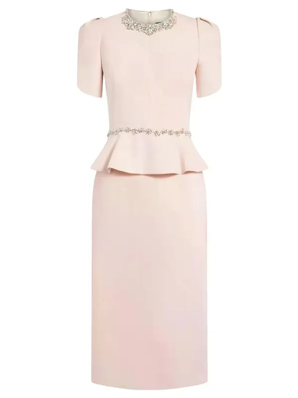 Jenny Packham Jules Embellished Midi Dress - Pink